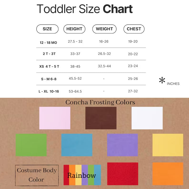 Concha toddler Costume – Thirst for Color